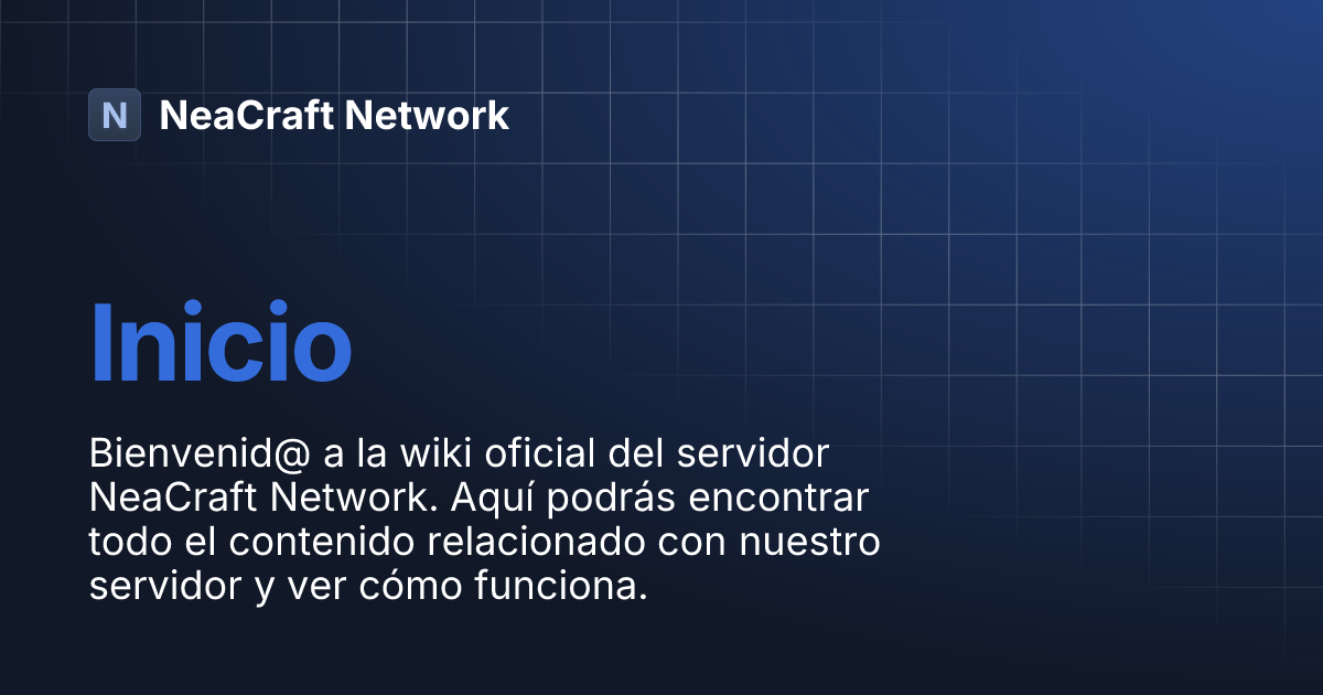 Inicio | NeaCraft Network